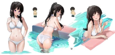 Chitanda Eru And Oreki Houtarou Hyouka Drawn By Mery Yangmalgage