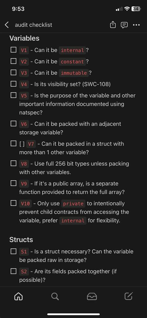 Bitspati On Linkedin Audit Checklist Variables And Structs