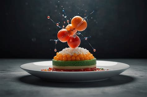 Premium Photo Surreal Landscape Of Chemical Compounds Morphing Into