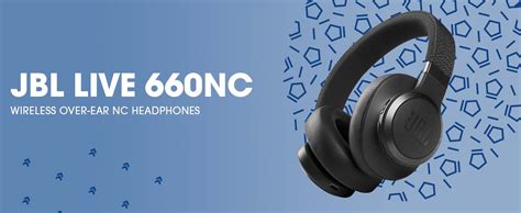 Jbl Live Nc Wireless Over Ear Bluetooth Headphones With Active Noise Cancelling Technology