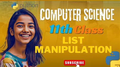 List Manipulation Python Computer Science Cs Computerscience Python Listmanipulation