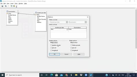 HOW TO SET THE RELATION BETWEEN THE MULTIPLE TABLES IN OPEN OFFICE DATABASE PART YouTube