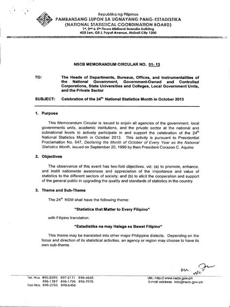 Memoradum Circular No 01 13 0 Pdf Philippines Government