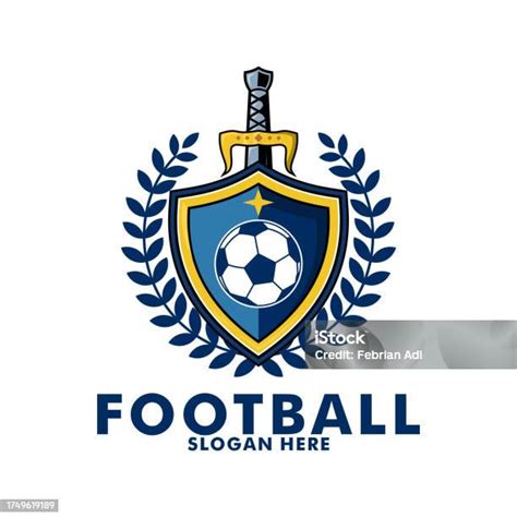 축구 축구 로고 디자인 벡터 일러스트레이션 축구 로고 아이콘 템플릿 Championship에 대한 스톡 벡터 아트 및 기타 이미지 Championship 경기 스포츠