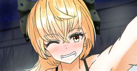 東方 温泉で撮影ヤマメちゃん 置き傘のイラスト Pixiv