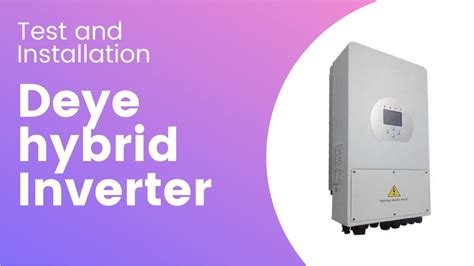 Deye 5kw Hybrid Inverter Wiring Diagram