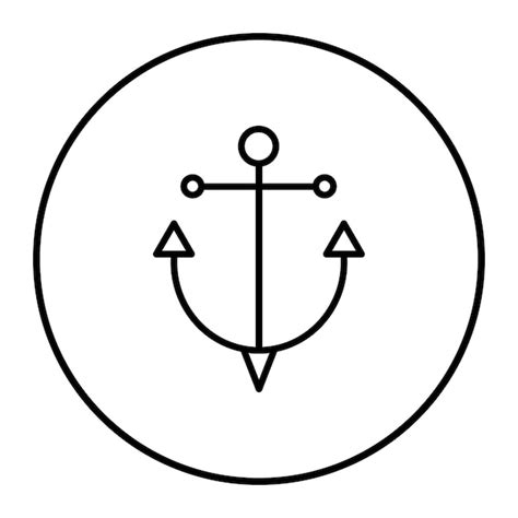 Anchor Icon Premium Vector