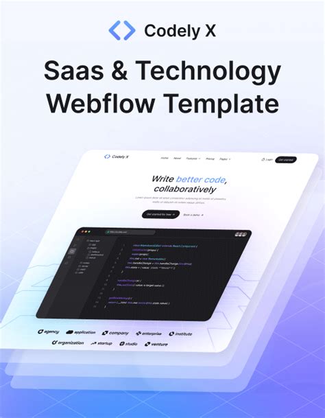Codely X Website Page Template For Webflow