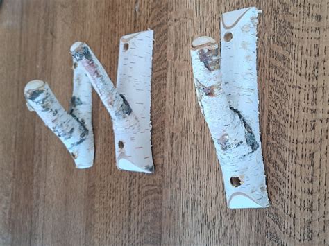 Tree Branch Hooks Wood Birch Hooks Wall Hooks Handmade Coat Racks Wood Tree Branch Hooks