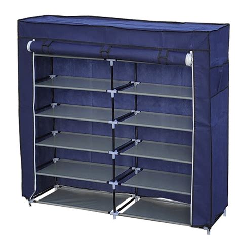 Купити Тканинна шафа органайзер полиця для взуття для зберігання одягу стелаж стійка Hcx