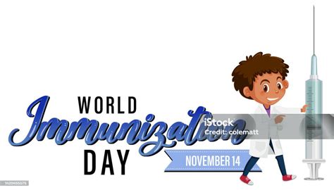 World Immunization Day Banner Design Stock Illustration Download