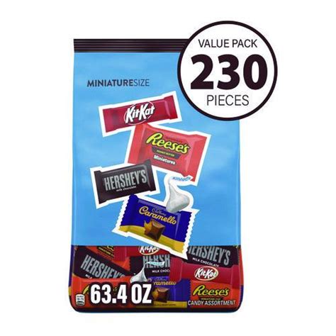 Assorted Minis Value Pack Assorted Chocolates 634 Oz Bag 230 Pieces