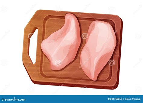 Raw Fillet Meat Beef On Board With Peper Seasoning And Green Rosemary