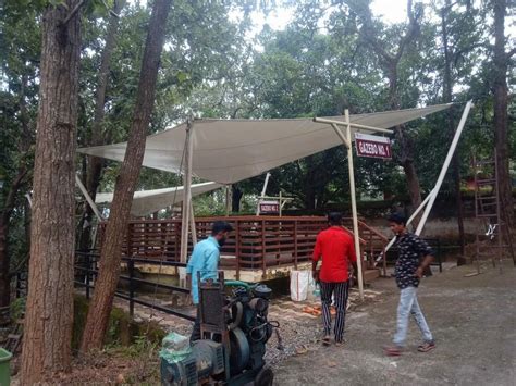 Modular Mild Steel Hyper Shape Tensile Structure At ₹ 280 Sq Ft In Noida