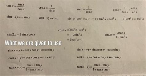 [grade 12 Math Trig Proofing With Trig Identities Hw] R Homeworkhelp