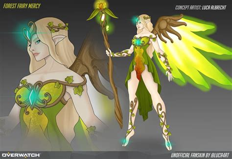 Overwatch Mercy Forest Fairy Skin Concept From 2020 R Overwatch