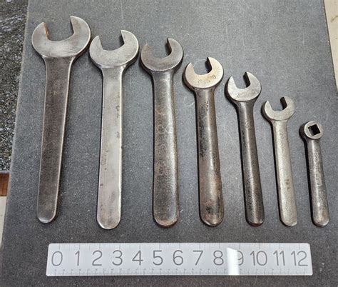 Antique Tools Wrenches Vintage Factory Machinist Lathe Wrench Set • Williams Us Antique