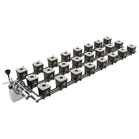 Hydramax Professional Rdwc Hydroponic System 3 Row 24 Site System