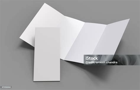 더블 게이트 배 세로 4 패널 안내 책자를 모의 흰색 서식 파일을 빈 프레 젠 테이 션 디자인 3d 그림입니다 0명에 대한 스톡 사진 및 기타 이미지 Istock