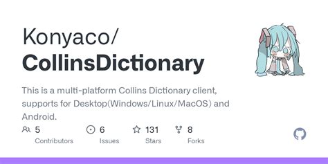 Github Konyaco Collinsdictionary This Is A Multi Platform Collins