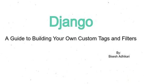 Django Python Programming Webdevelopment Bisesh Adhikari