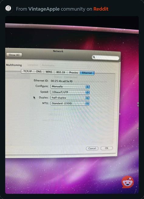 Ethernet File Sharing Between Imac G3 Tray Loading Os 8 6 And A 2009 Imac Os 10 6 8 Is Not