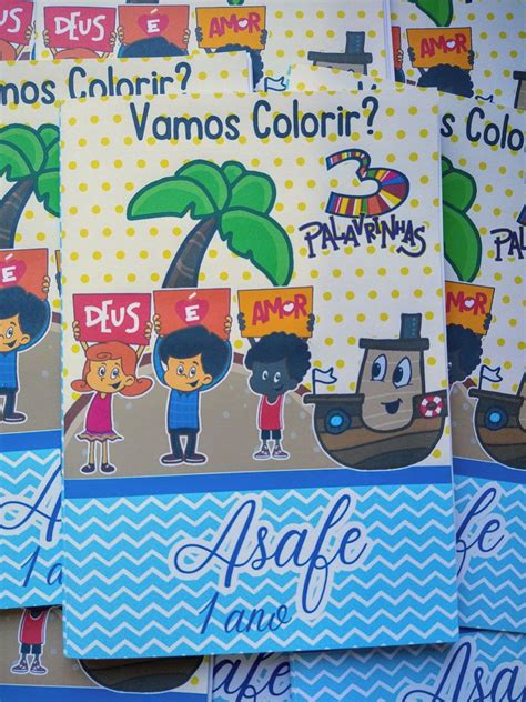 Livrinho de Colorir Três Palavrinhas Elo Produtos Especiais