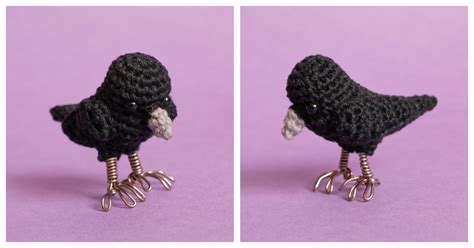 Raven Crow Amigurumi Free Crochet Pattern