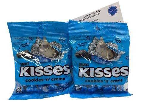 Hersheys Cookies N Creme Kisses Chocolate Candy Bundle
