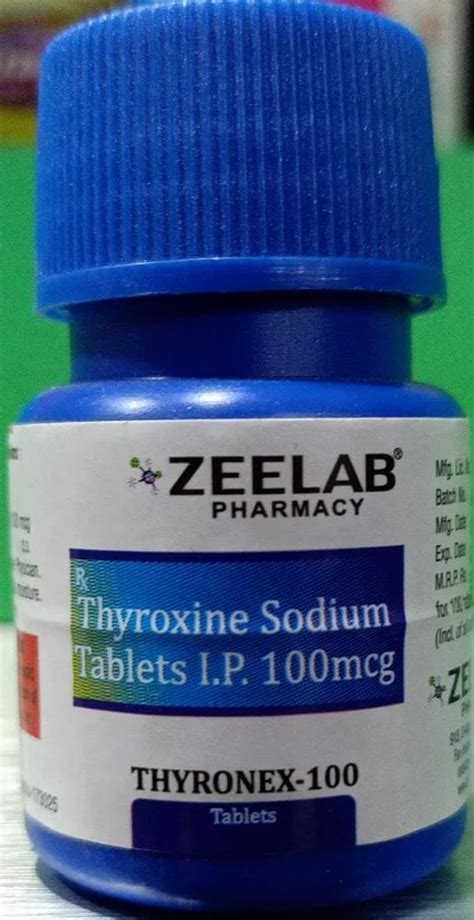 Thyronex 100 Thyroxine Sodium Tablet At ₹ 35box Thyronorm Tablet In