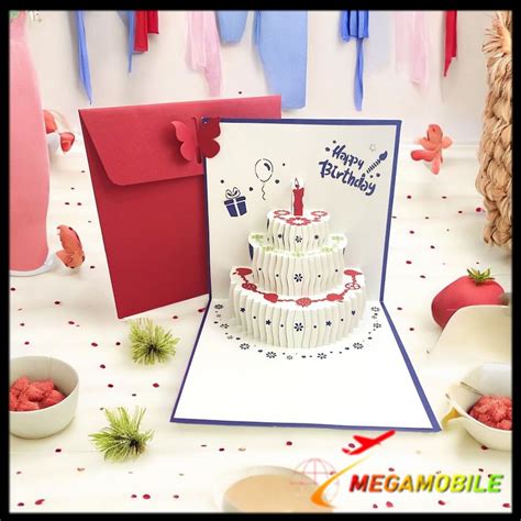 Jual Mm Happy Birthday Card Berwarna Warni Kartu Ulang Tahun Kartu