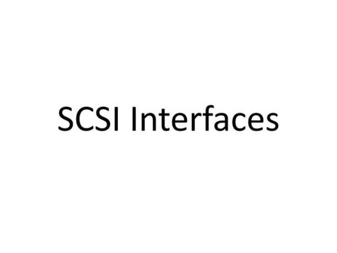 scsi small computer system interface nik