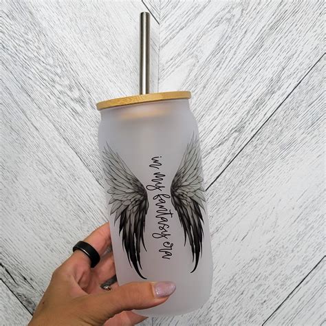 In My Fantasy Era Frosted Can With Bamboo Lid Bookish Diyxe