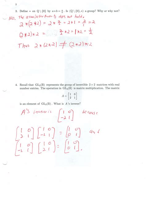 Solution Of Practice Problems For Exam 1 Algebraic Structures I