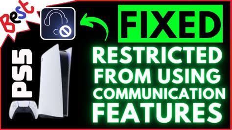 How To Fix Your Restricted From Using Communication Features PS YouTube