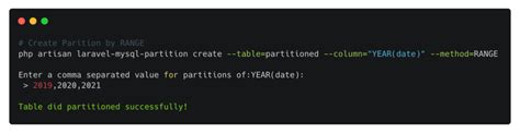 gestire milioni di record con laravel e mysql partition brokenice