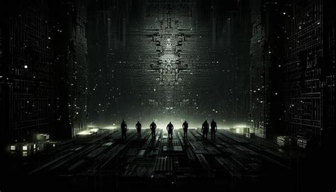 Fondo Binario De Estilo Matrix Foto Premium