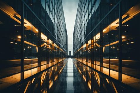 Premium Photo Angled Parallel Lines On The Facade Of A Modern