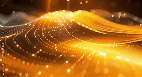 Illustration Of A Neural Network For Machine Learning Lines And Dots Concept Machine Learning