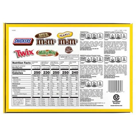 Mars Candy Variety Pack 30 Count 5366 Ounce Total 1 Unit Fred Meyer