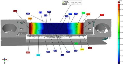 Deformation Measurement Conducted With Optical Scanner Atos Gom Hpc
