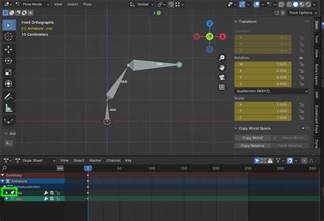 Animation How Do I Pin A Channel In The Dope Sheet Blender Stack