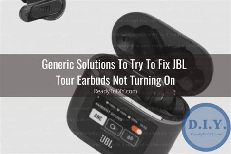 JBL Tour Not Turning On (How To Fix) - Ready To DIY