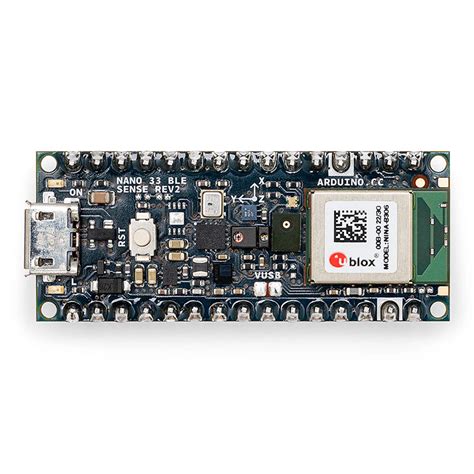 Arduino Nano 33 Ble Sense Rev2 With Headers Abx00070 ، آردوینو نانو 33 نسخه 2 به همراه پین هدر