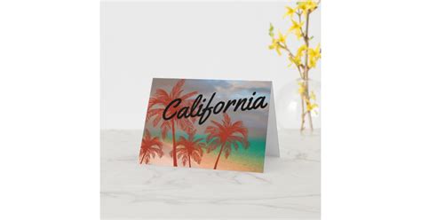 California Greeting Card Zazzle