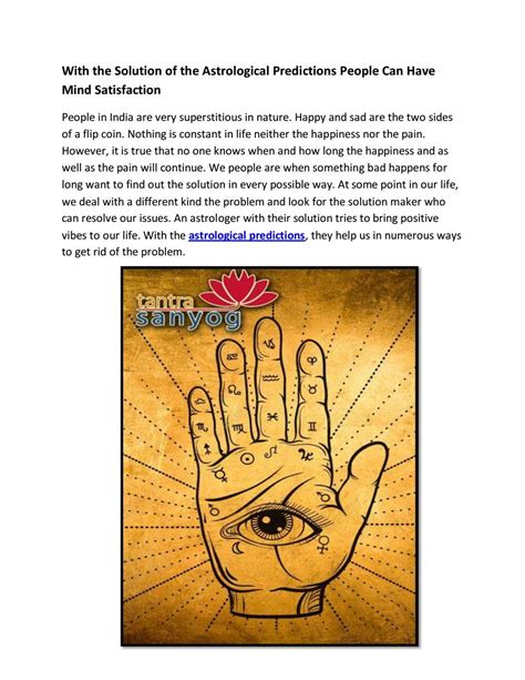 Astrological Predictions Tantrasanyog By Tantra Sanyog Issuu