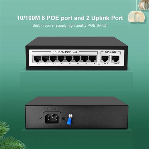 Gadinan 4Ch 8Ch Hálózati Poe Kapcsoló 48V 10 Port Vezeték Nélküli Ap Ip ...