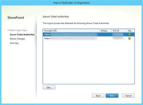 Import A Netscaler Gateway Storefront 3 12