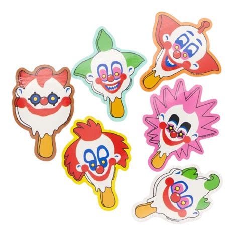 Web Exclusive Killer Klowns From Outer Space Popsicle 3 Sticker 6pk