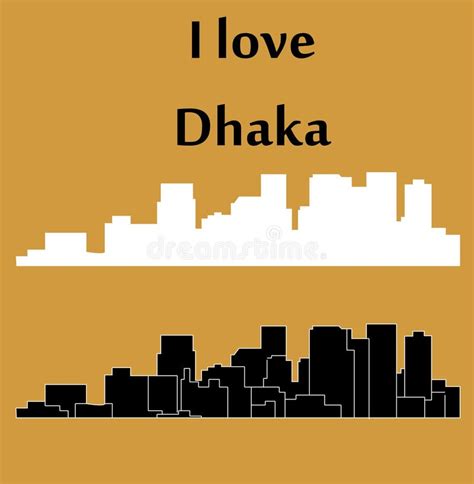 Silhueta De Dhaka Bangladesh Ilustração do Vetor Ilustração de marco